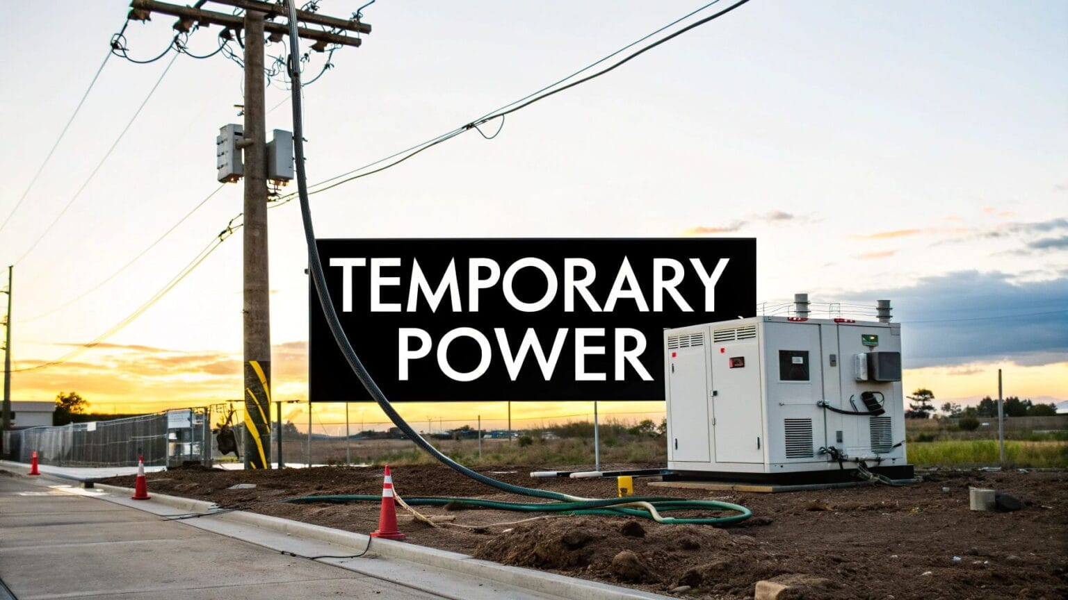 A Guide to Temporary Power for Construction Site Setups